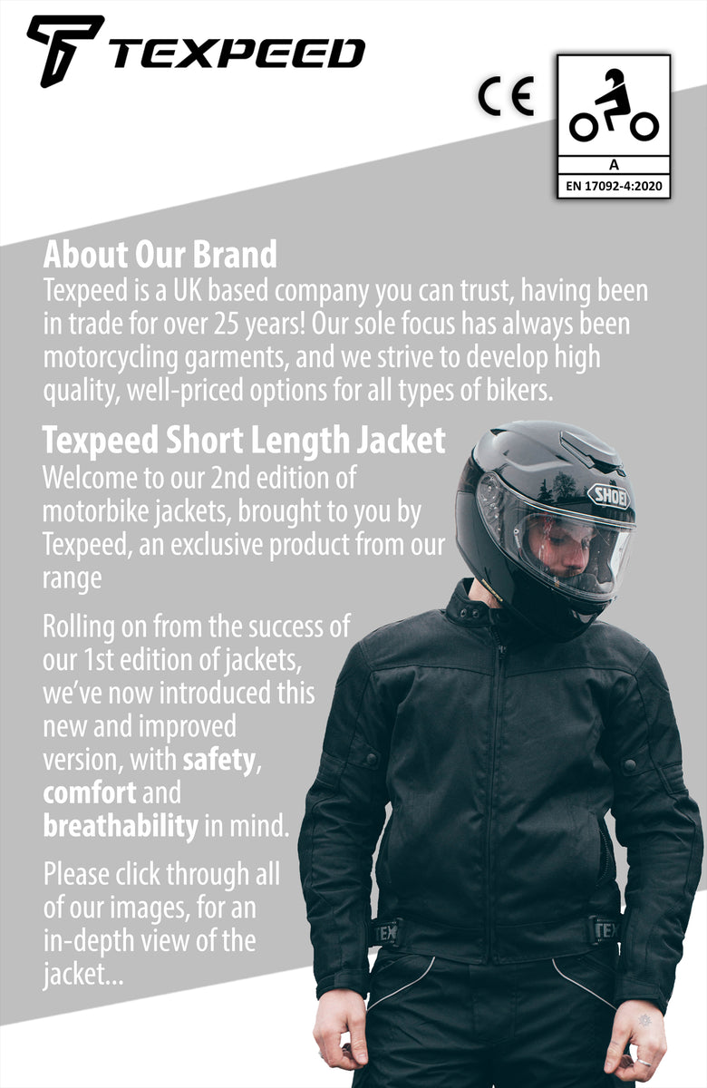 Cordura Motorcycle Jacket with CE Armour | Texpeed