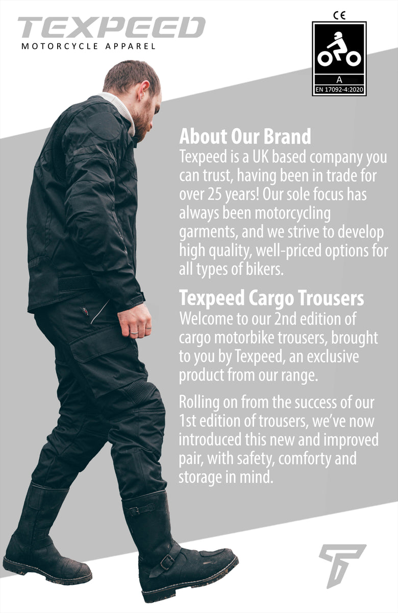 Waterproof Motorcycle Trousers with CE Armour | Texpeed