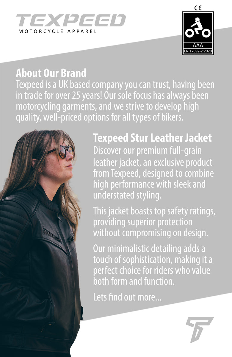 CE Armour Black Touring Motorcycle Leather Jacket | Texpeed